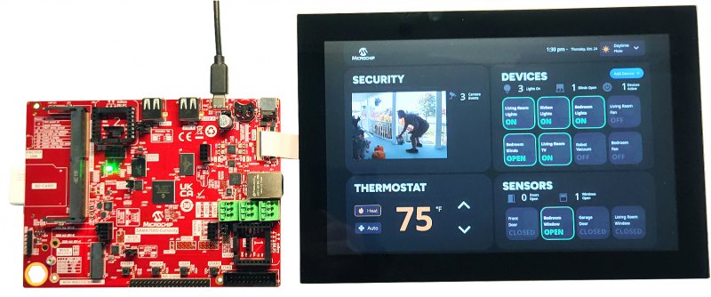 High-Resolution Display Home Automation HMI Demonstration Application