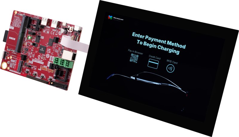High-Resolution Display EV Charger HMI Demonstration Application