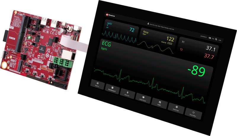 High-Resolution Display EKG HMI Demonstration Application