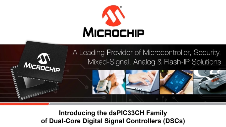 dspic33ch128mp508 dual core two dscs on one chip status in production